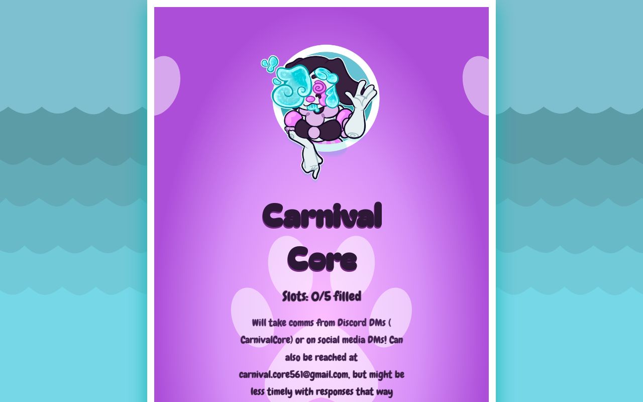 Carnival-Core Commissions Info